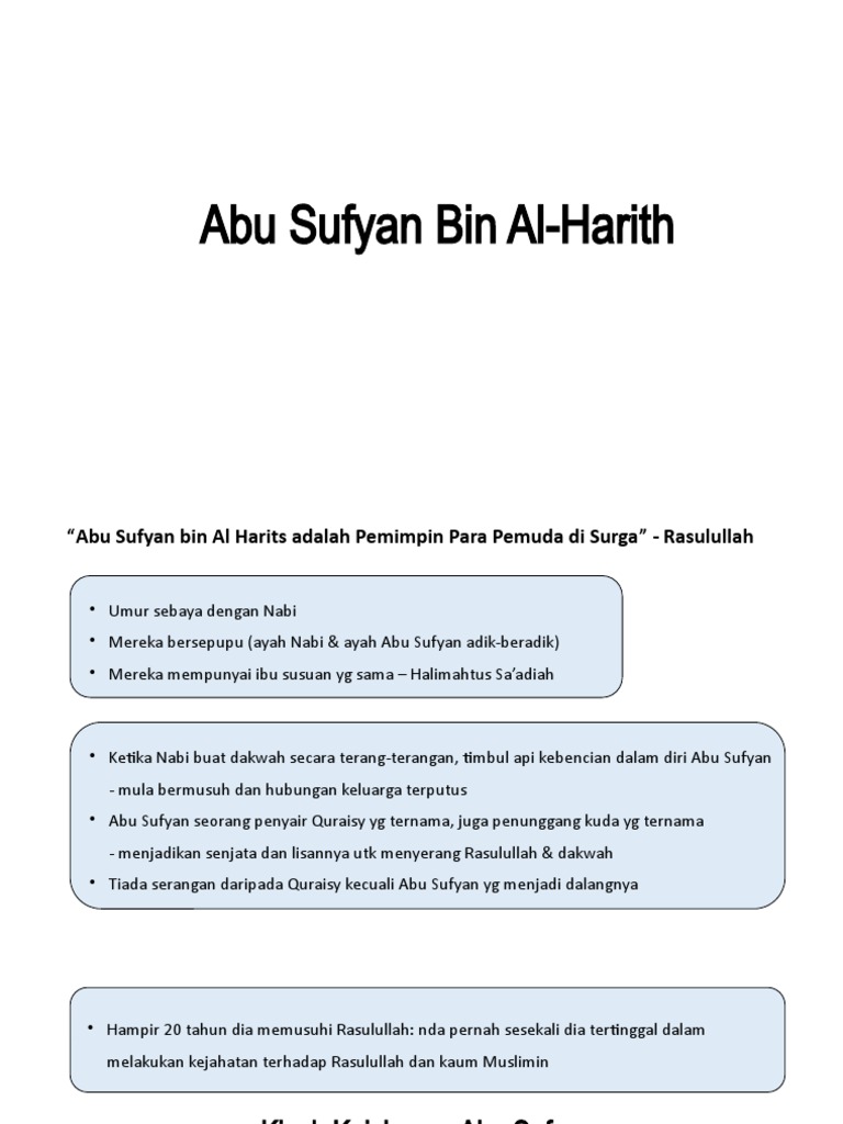 Hasrina - Abu Sufyan Bin Al-Harith | PDF