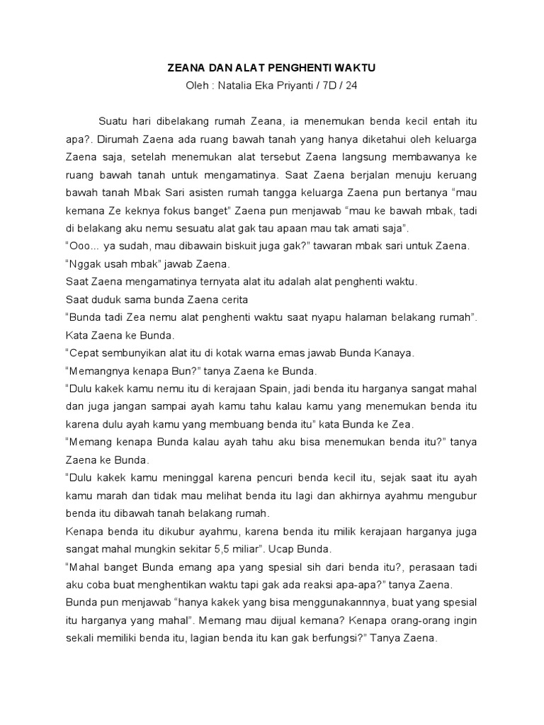 Zeana Dan Alat Penghenti Waktu | PDF