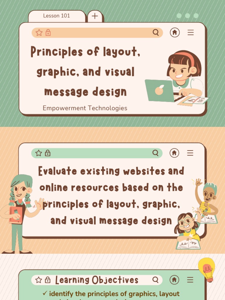 Principles of Visual Message Design | PDF | Page Layout | Websites
