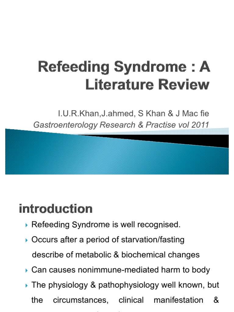 Refeeding Syndrome | PDF
