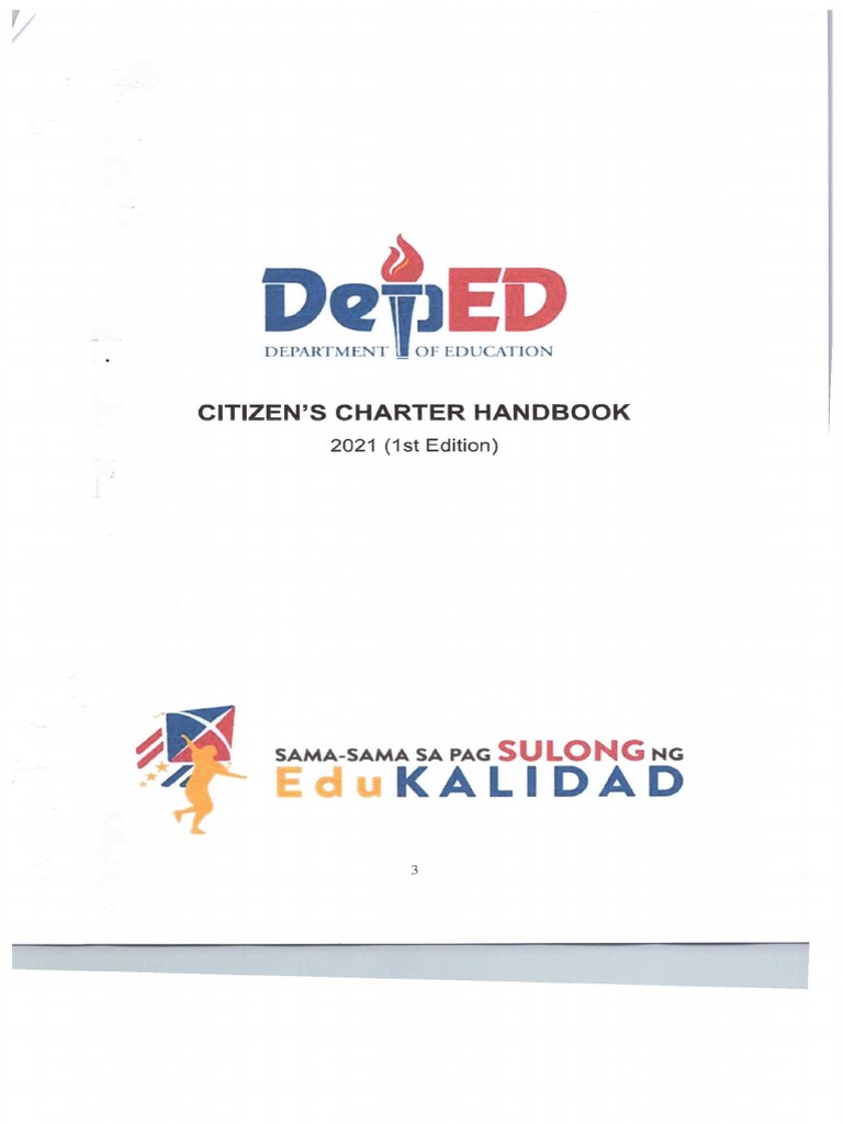 Deped Citizens Charter Handbook | PDF