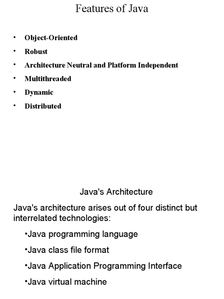 Java's Architecture | PDF | Java Virtual Machine | Java (Programming Language)