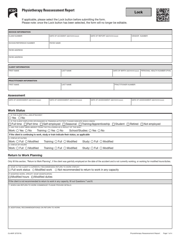 CL489F Physiotherapy Reassessment Report | PDF | Physical Therapy ...