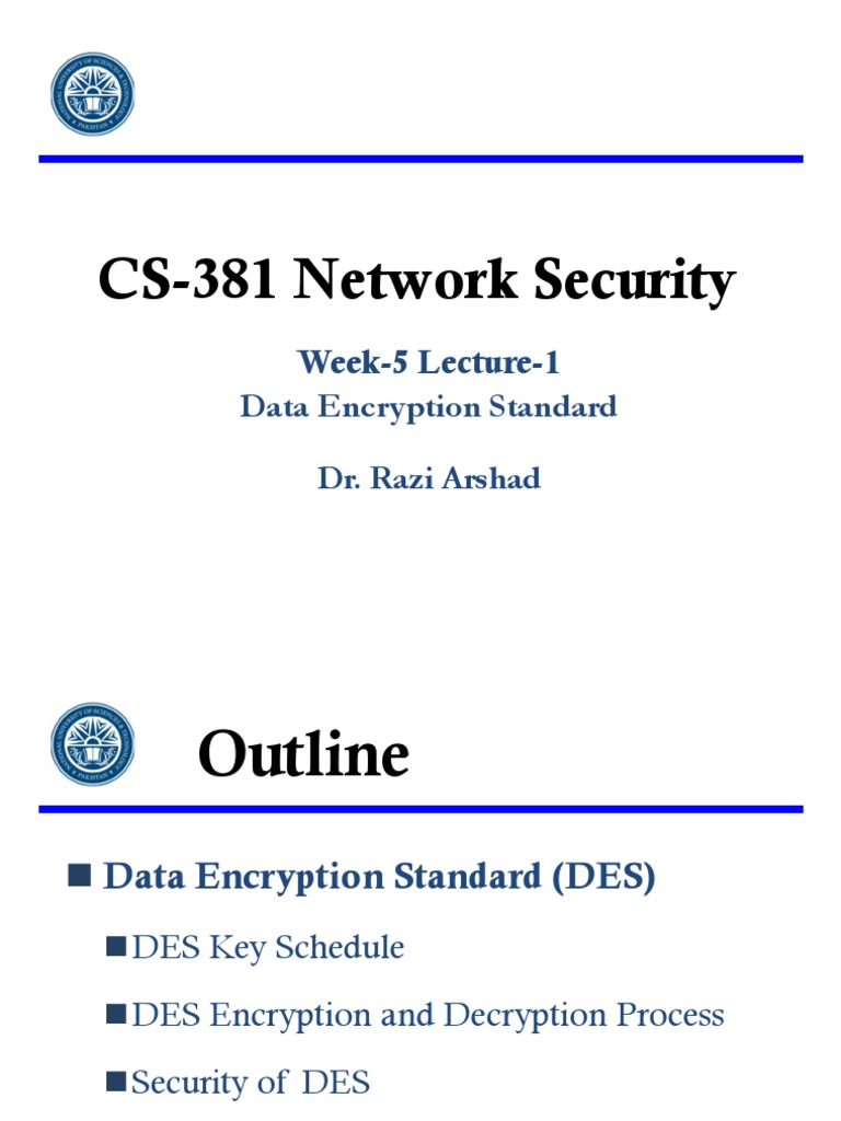 Week 5 - Lecture 1 | PDF | Encryption | Key (Cryptography)