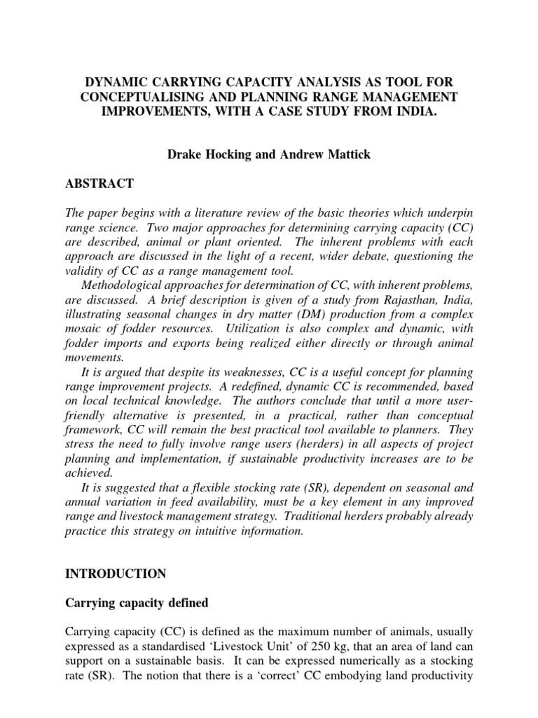 Range Management in India | PDF | Pastoralism | Livestock