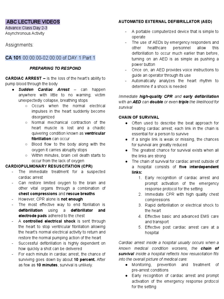 Abc - Icu | PDF | Cardiopulmonary Resuscitation | Cardiac Arrest