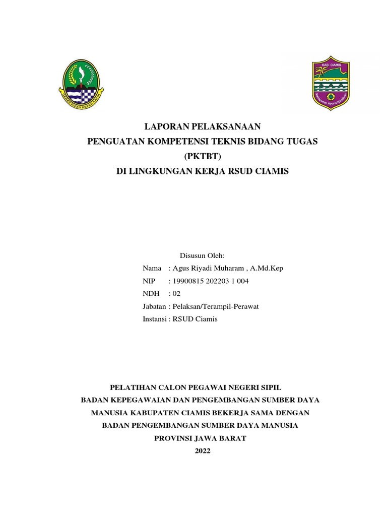 Laporan PKTBT - Ciamis1 - 02 - Agus Riyadi Muharam | PDF
