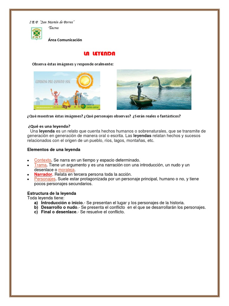 La Leyenda Tema y Prácticas | Descargar gratis PDF | Narración