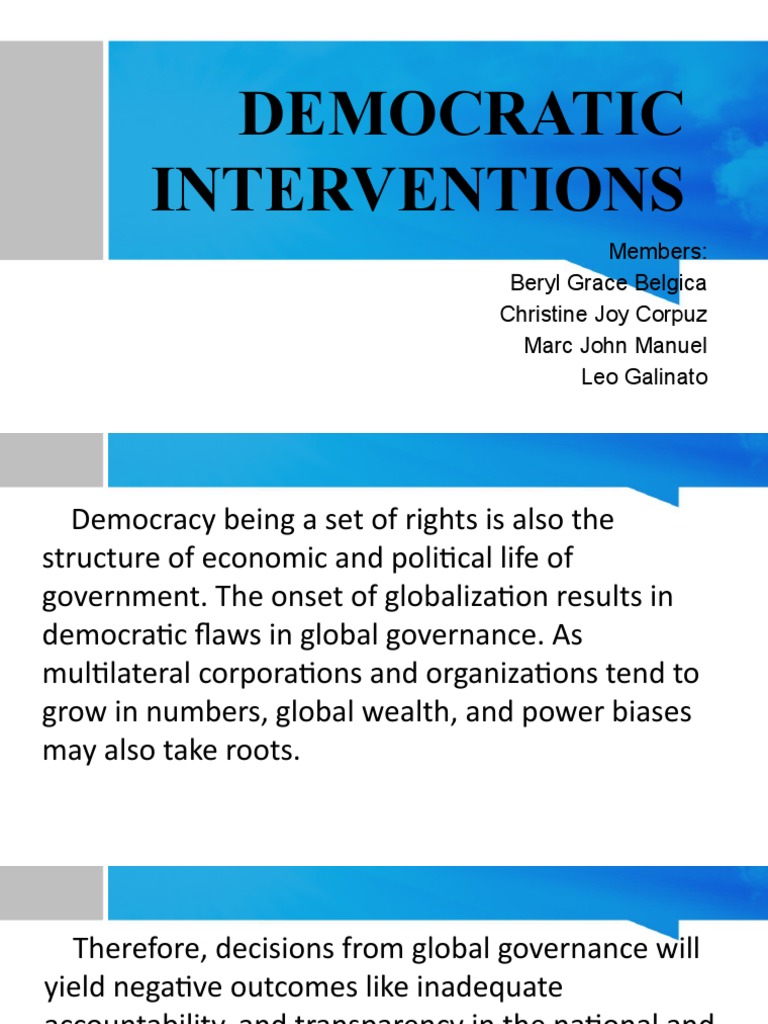 Understanding Democratic Interventions | PDF | Democracy | Political ...