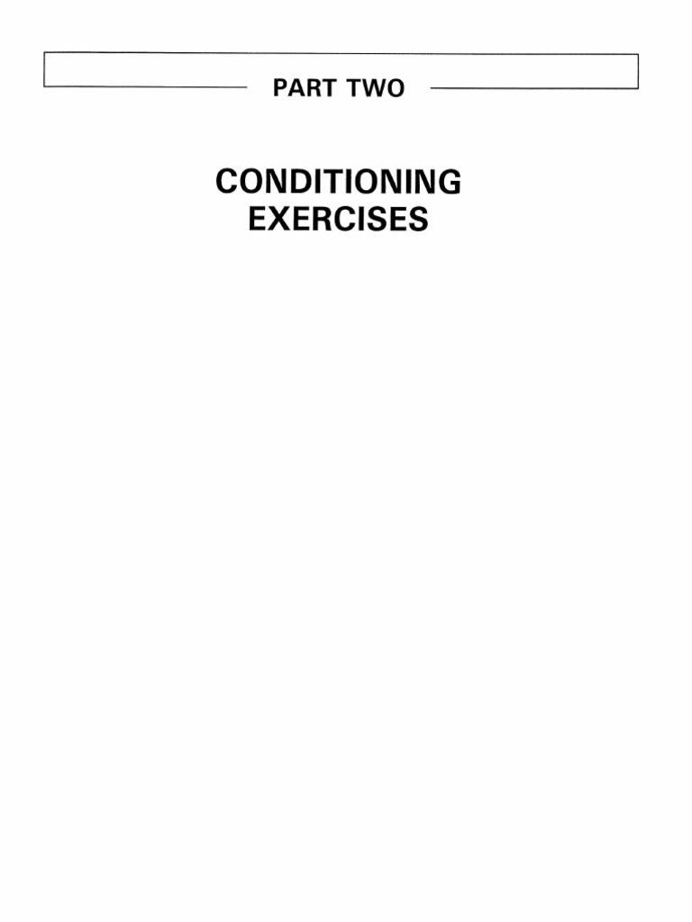 Conditioning Exercise | PDF | Strength Training | Weight Training