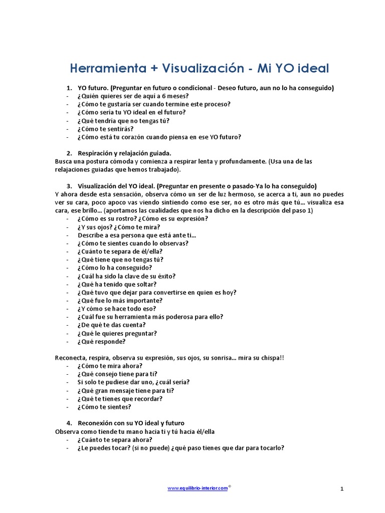Visualización Mi YO Ideal | PDF