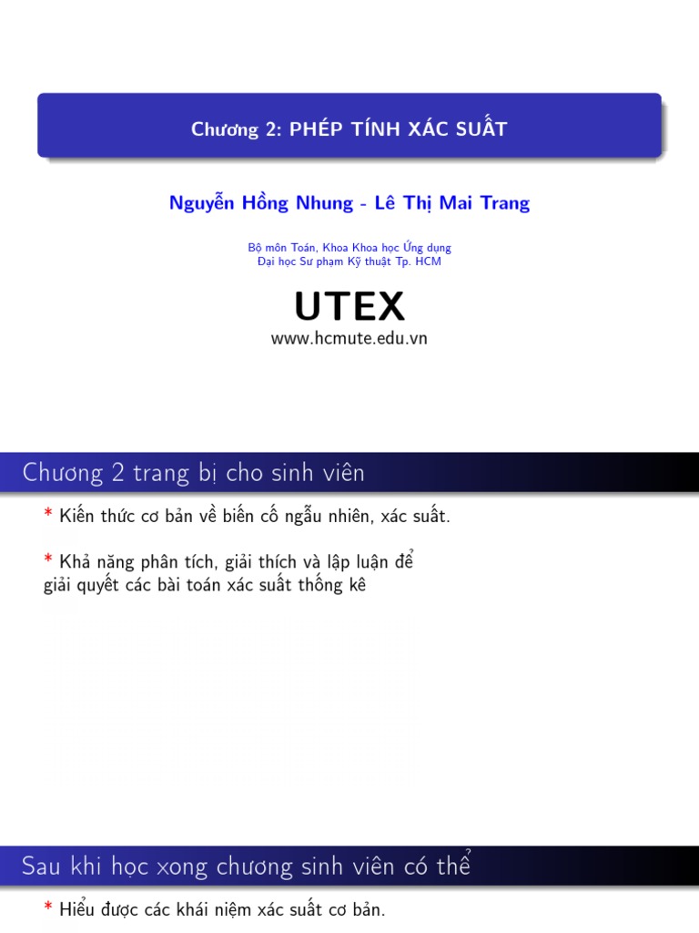 Slide XSTK Chương2 | PDF