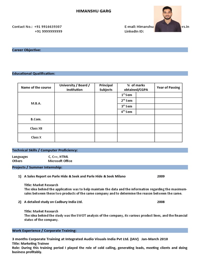 Finalized Resume Template | PDF
