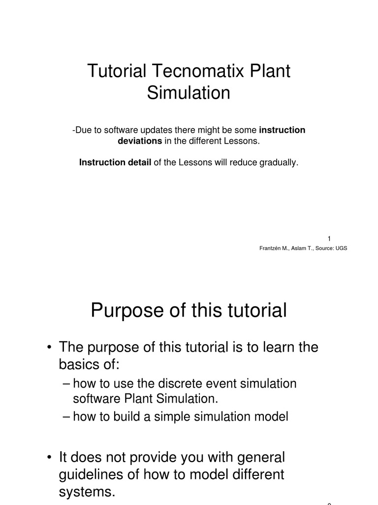 Tutorial Tecnomatix Plant Simulation | PDF | Inheritance (Object Oriented Programming ...
