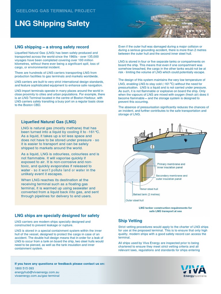 LNG Shipping Safety Overview | PDF | Liquefied Natural Gas | Ships