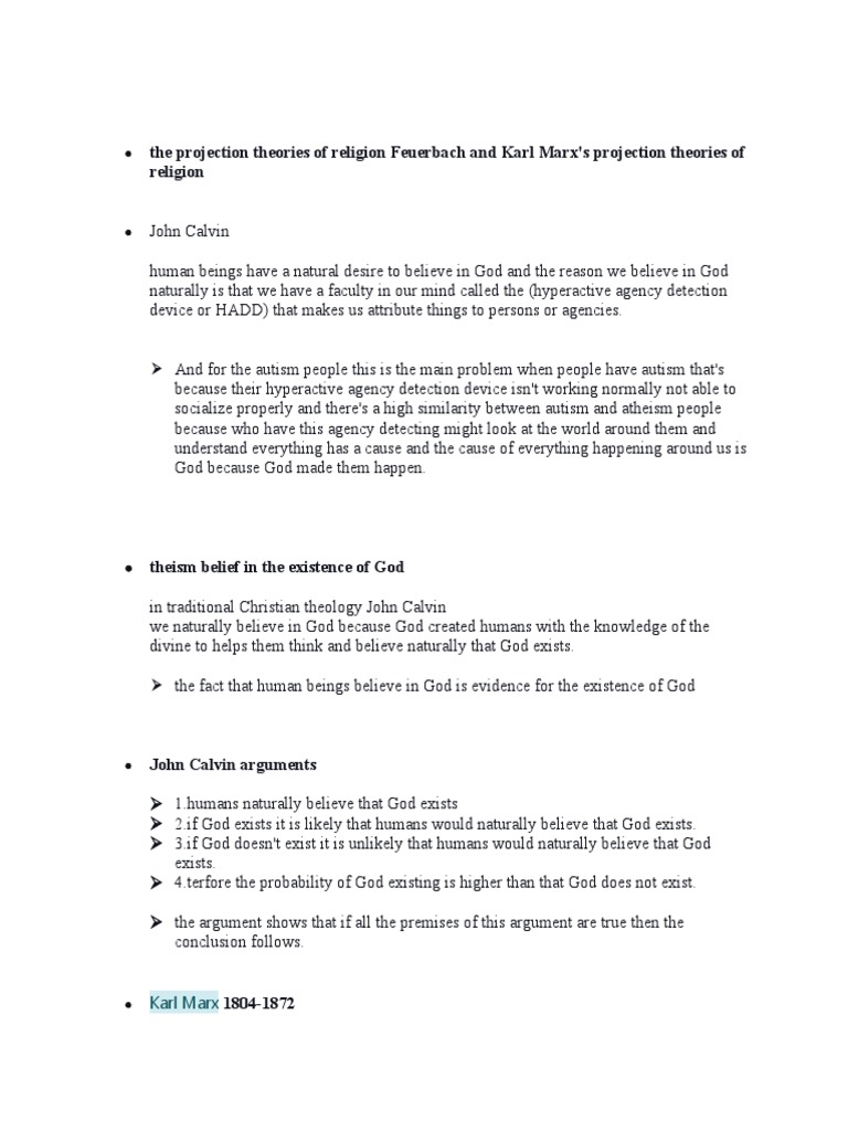 Feuerbach and Karl Marx | PDF | Existence Of God | God