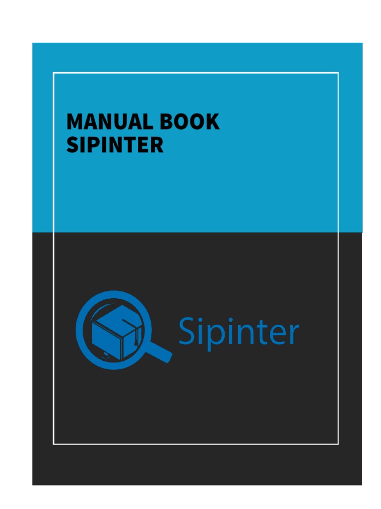 Manual Book Sipinter | PDF | Pengelolaan Keuangan & Uang | Komputer