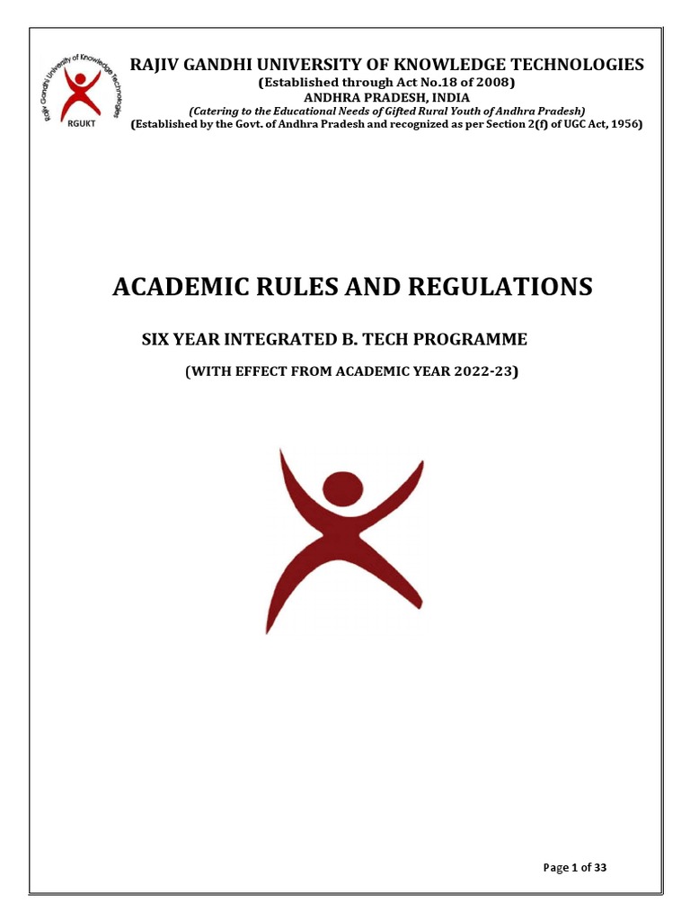 Academic Rules and Regulations | PDF