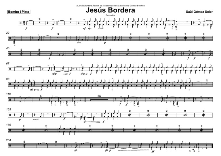 Bombo y Platos - JESUS BORDERA (Saül Gómez) | PDF | Calligraphie latin ...
