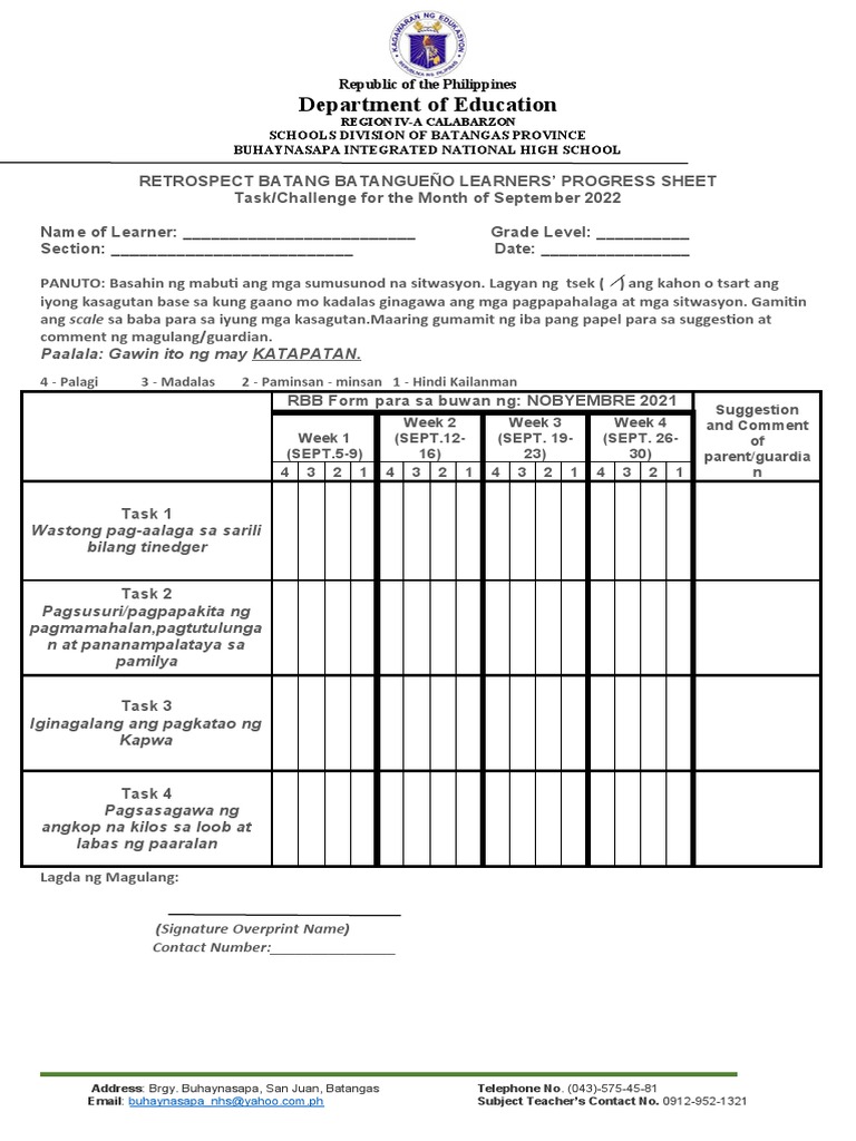 RBB FORM 1st Quarter Sept 2022 | PDF
