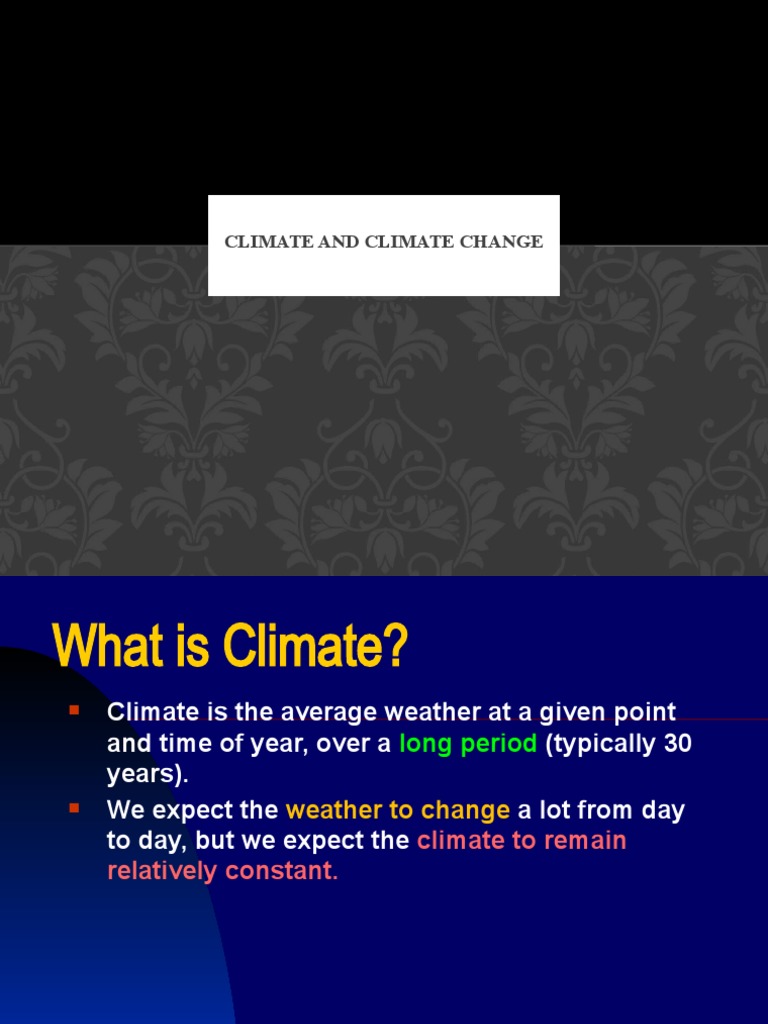 Climate Change PPT | PDF | Climate | Greenhouse Effect