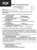 English 8 Final Exam | PDF | Verb | Adverb