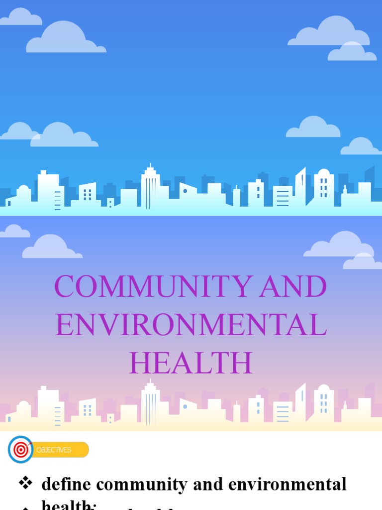Community and Environmental Health | PDF | Natural Environment ...