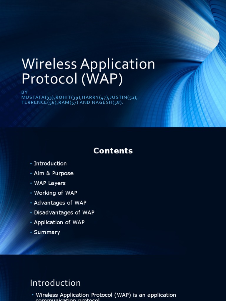 Wireless Application Protocol (WAP) | PDF | Gateway (Telecommunications) | Computer Standards