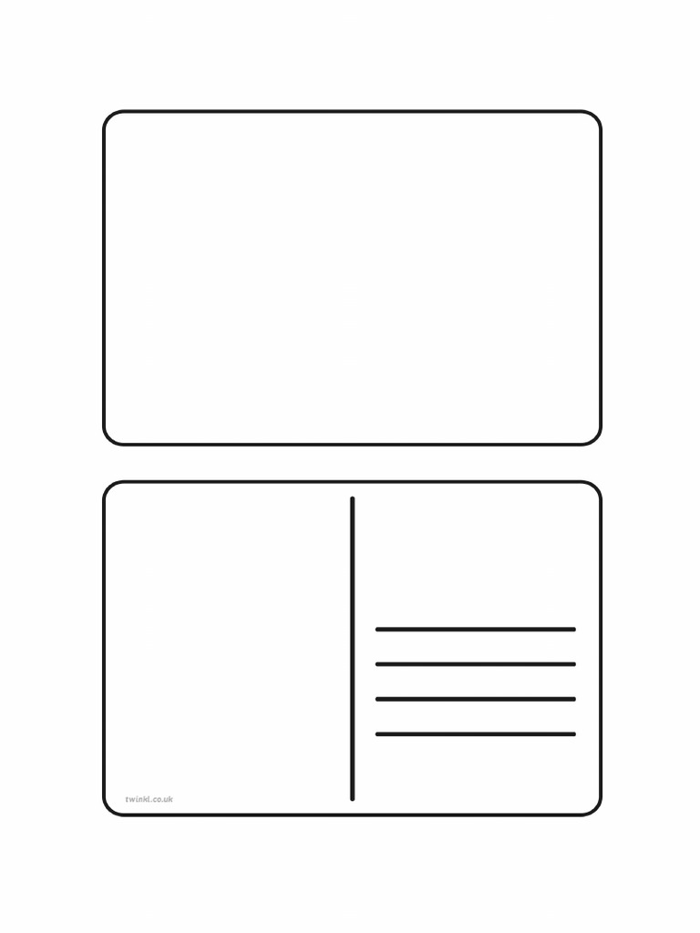 Blank Postcard Templates | PDF