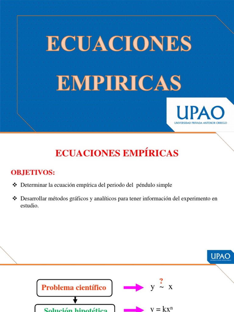 Ecuaciones Empiricas | PDF | Ecuaciones | Teoría