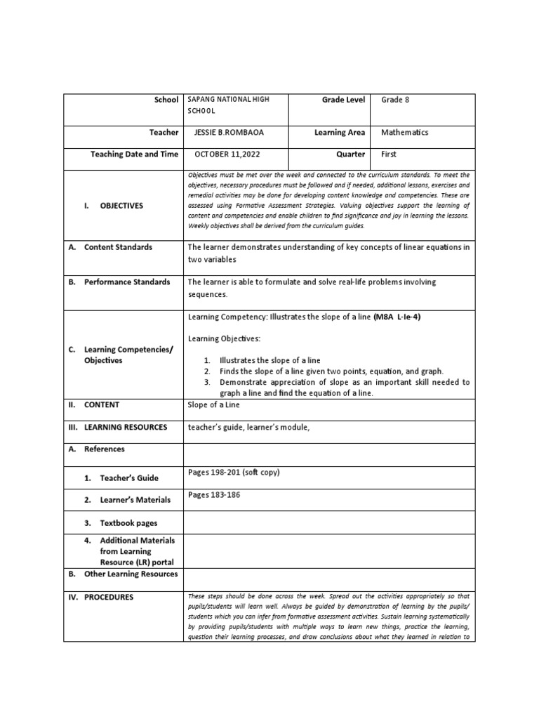 Sapang National High School | PDF | Learning | Teachers