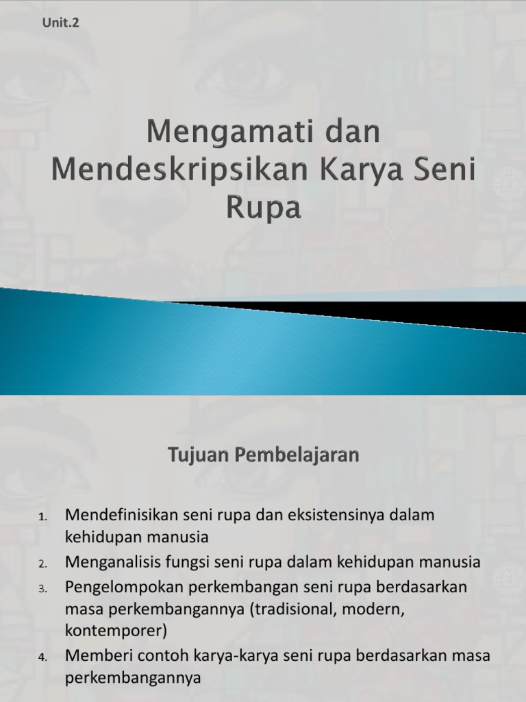 Mengamati Dan Mendeskripsikan Karya Seni Rupa | PDF