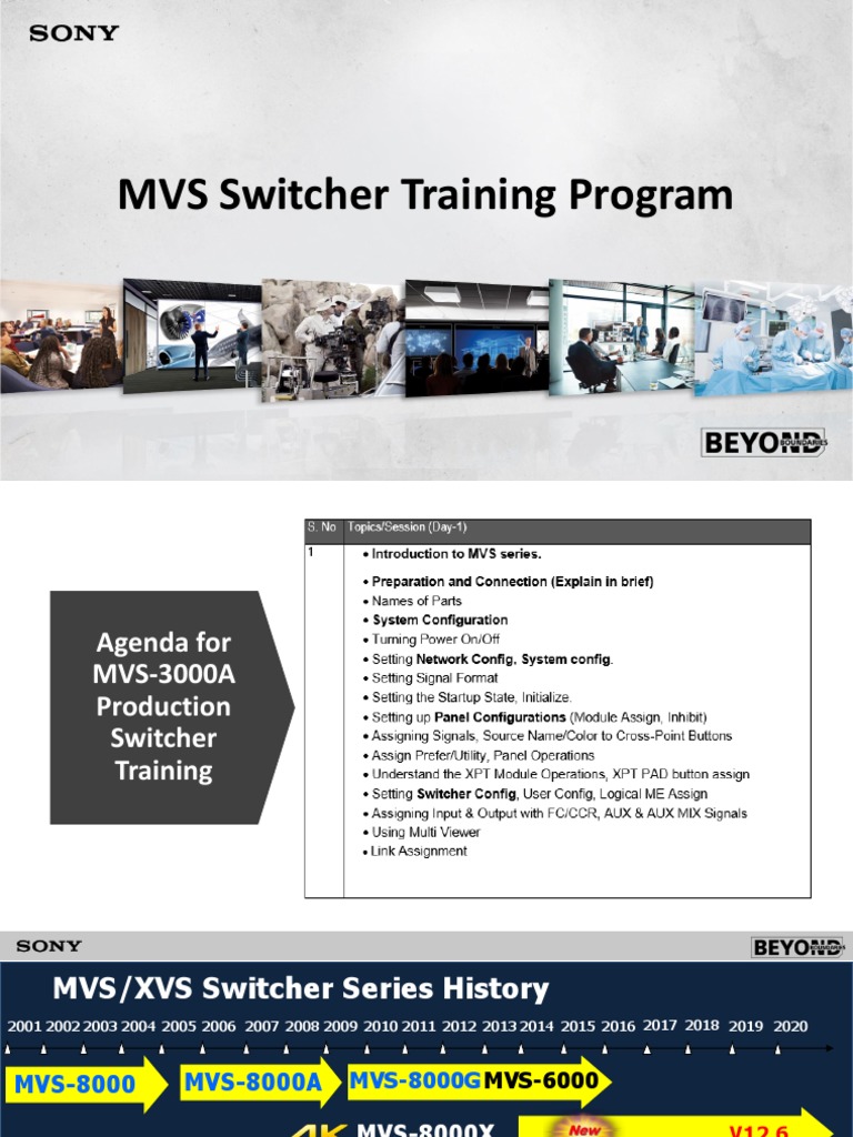 MVS-3000A Switcher Training Overview | PDF | Booting | Computer File