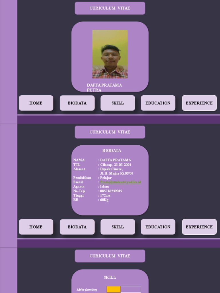 CV Kkpi Daffa Pratama | PDF