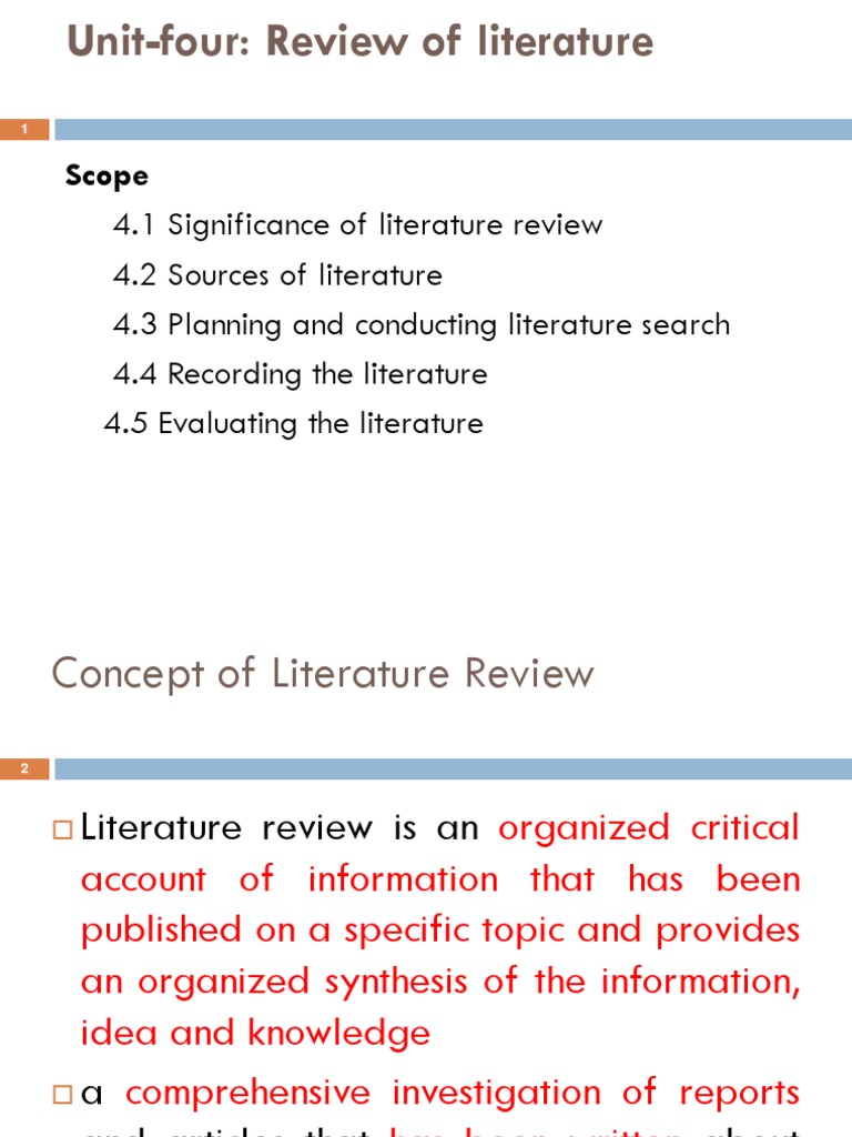 Importance of Literature Review | PDF | Qualitative Research | Theory