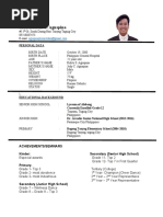 Curriculum Vitae | PDF | Tagalog Language | Philippines