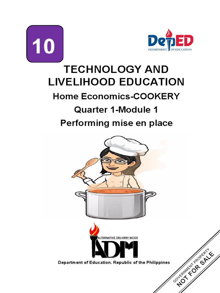 TLE10 HE Cookery Q1 Mod1 v3 | PDF | Yolk | Fat