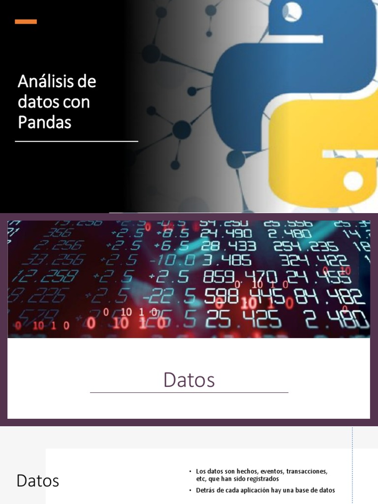 Manipulación y Análisis de Datos Con Pandas | PDF