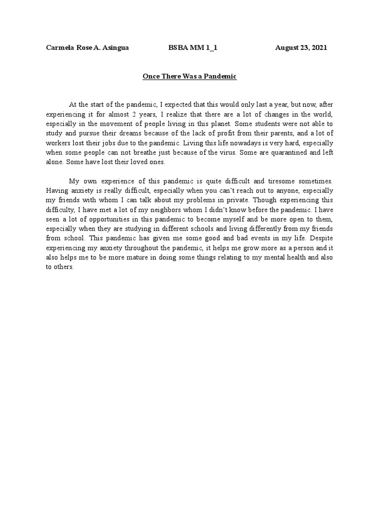 Asingua, Carmela Rose A. BSBA MM1 - 1 | PDF