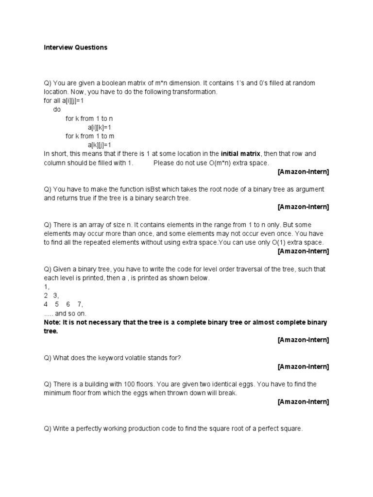 Interview Questions Bank | PDF | String (Computer Science) | Thread (Computing)