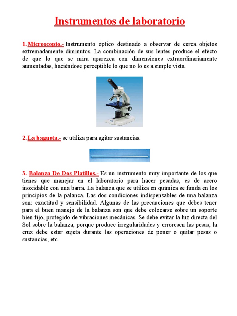 50 Instrumentos de Laboratorio de Biolog | PDF | Condensador | Gases