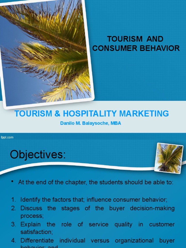 Tourism & Consumer Behavior | PDF | Consumer Behaviour | Behavior