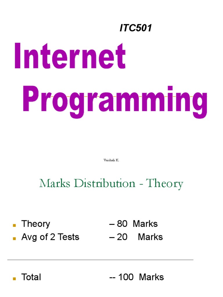 CH 1 Web Programming Fundamentals - V1 | PDF | World Wide Web ...