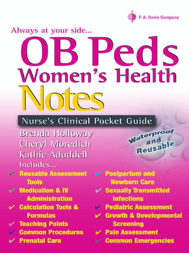 OB Peds Women S Health Nurse S Clinical Pocket Guide Series PDF | PDF ...