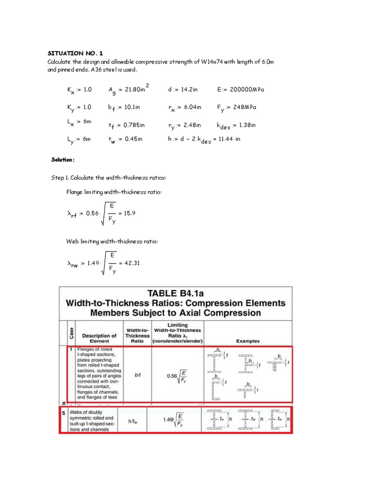 Flexural Buckling Example | PDF | Buckling | Applied And ...