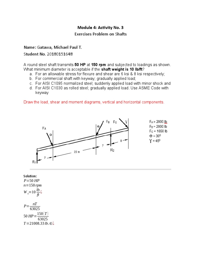 Module 4 Activity No. 3 | PDF | Building Engineering | Solid Mechanics