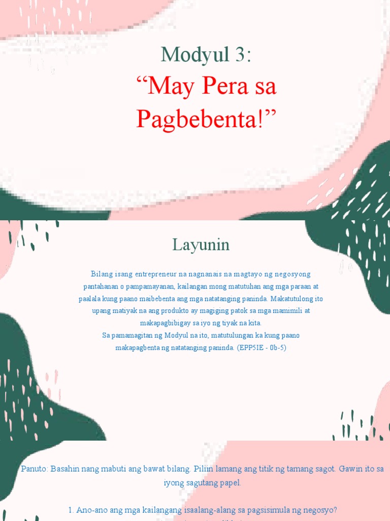 Epp 5 - Ict Module 1 | PDF