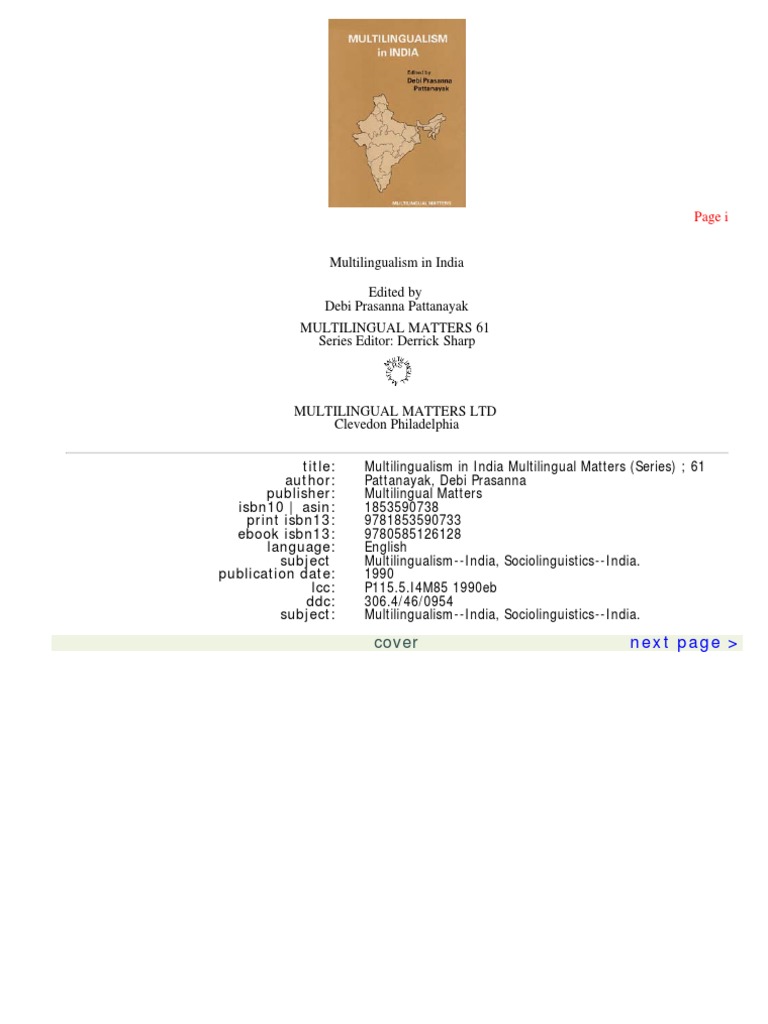 Multilingualism in India | PDF | Cognitive Science | Cognition