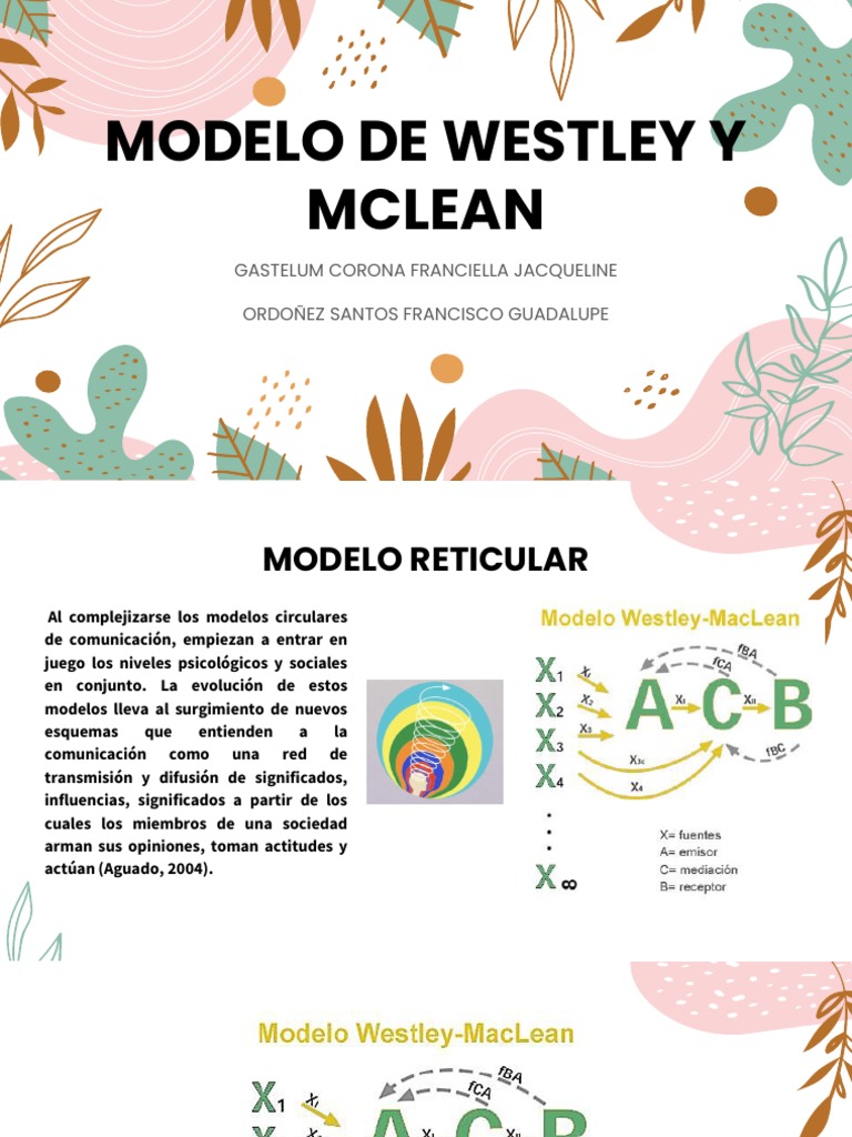 Fran-Modelo de Westley y Mclean | PDF | Comunicación | Comportamiento
