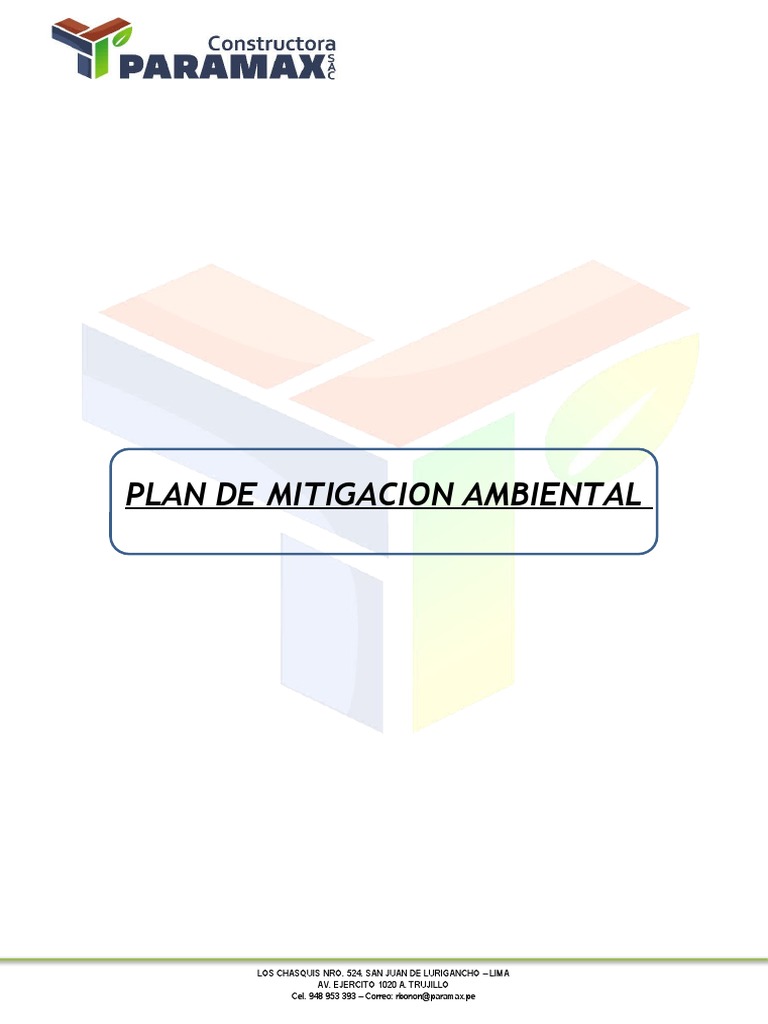 Plan de Mitigacion Ambiental | PDF | Río | Dique